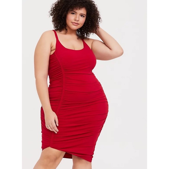 torrid | Dresses | Torrid Red Knit Bodycon Midi Dress | Poshmark